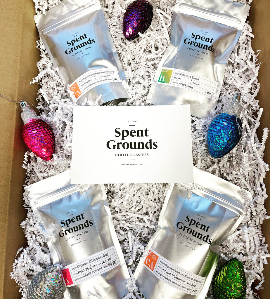 Gift Box Collection-Coffee Sampler-Pack of 4 – Spent Grounds Coffee ...